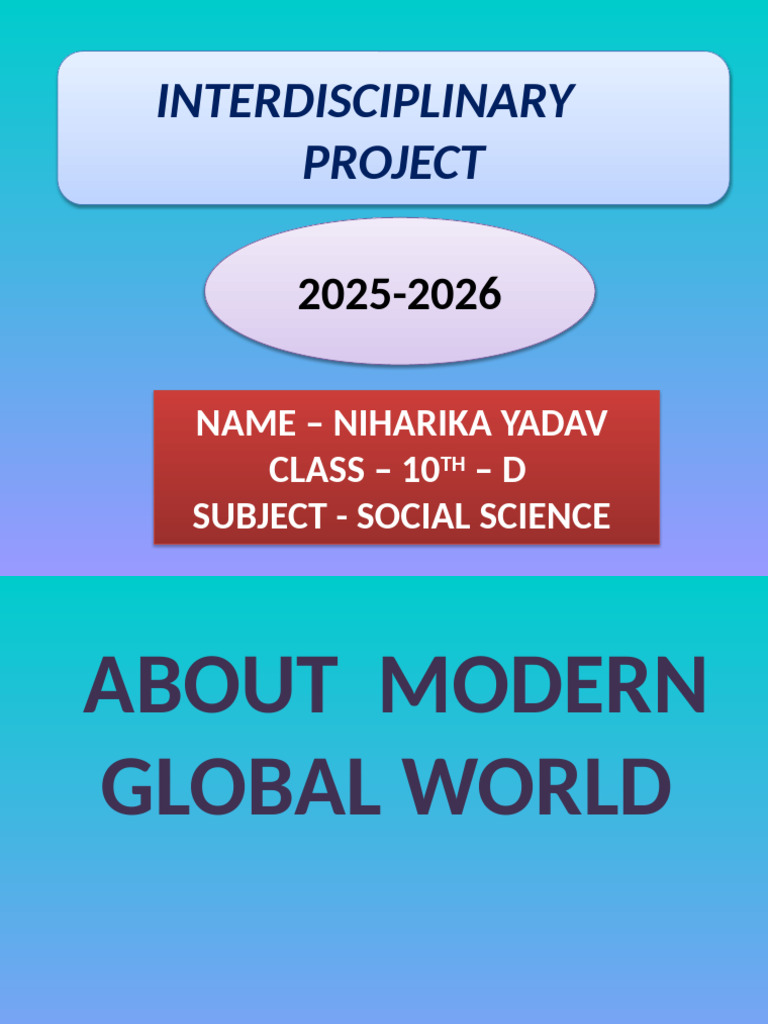 Interdisciplinary Project SST | PDF