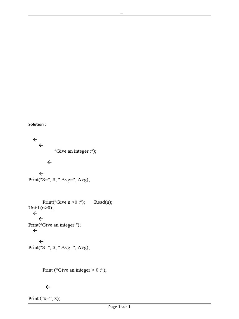 6) Iterative Structure - Exercise 2 - Part 2 of 4 | PDF