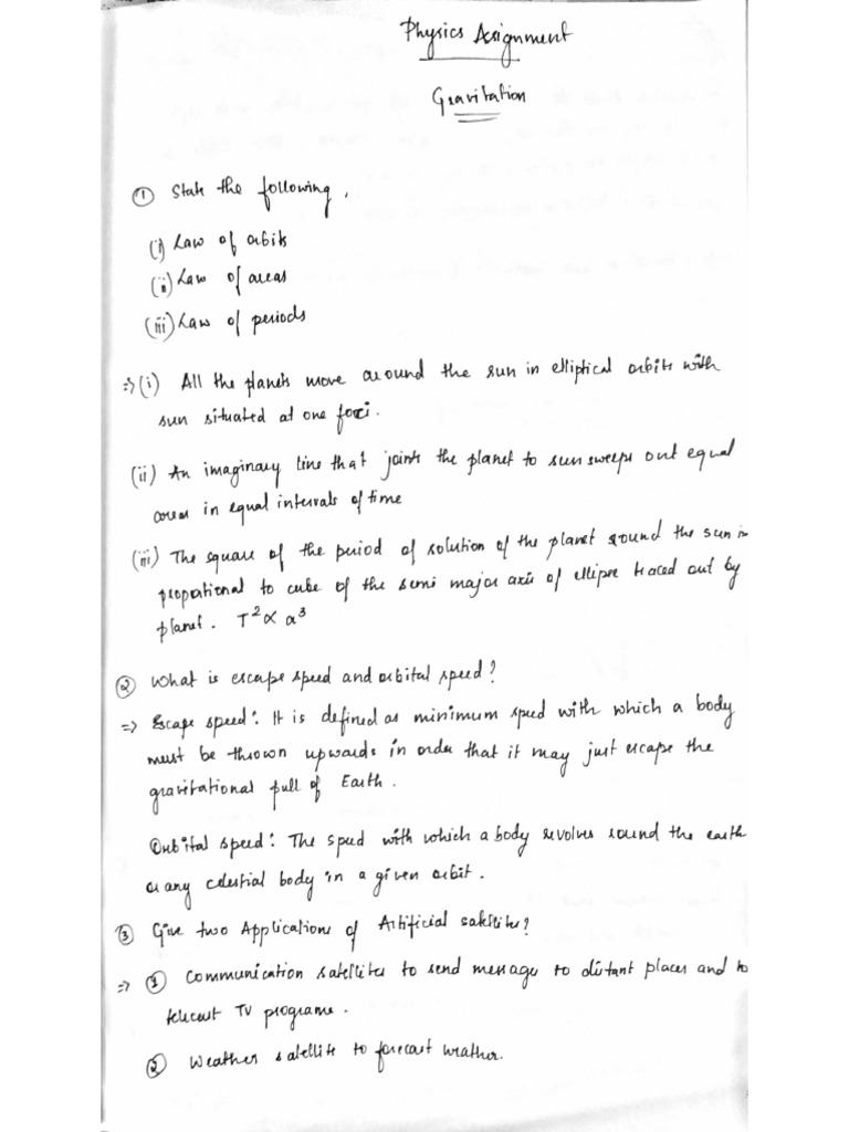 Physics Assignment | PDF