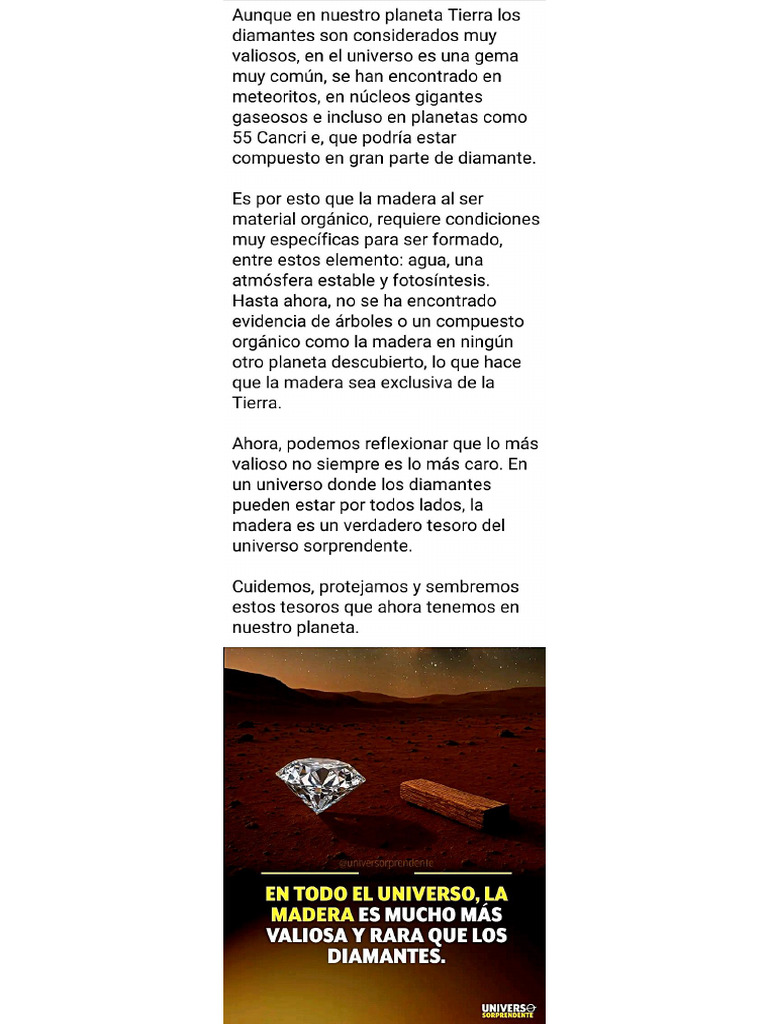 La Madera Es Única en El Iniverso | PDF