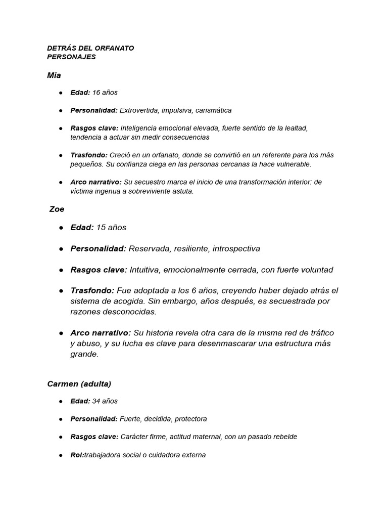 Detrás Del Orfanato | PDF