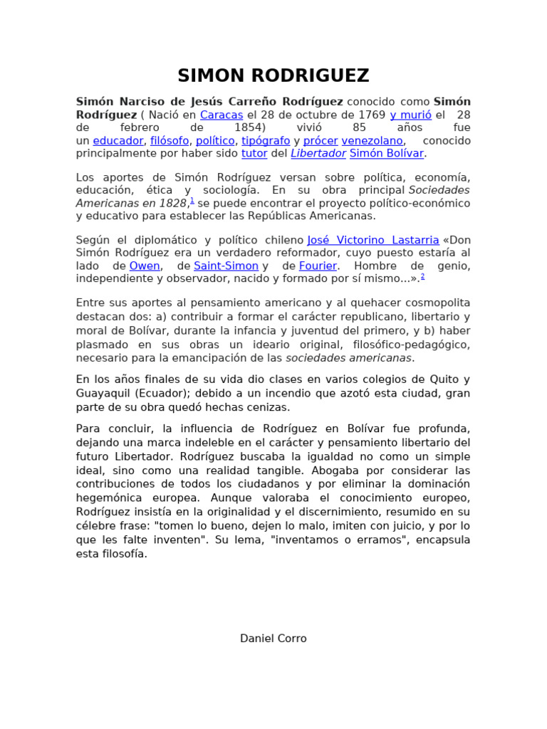 Simon Rodriguez | PDF