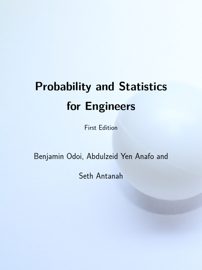 Probability and Statistics For Engineers | PDF | Probability Theory ...