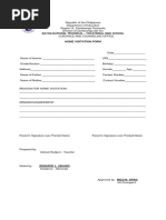 Home Visitation Form Template | PDF
