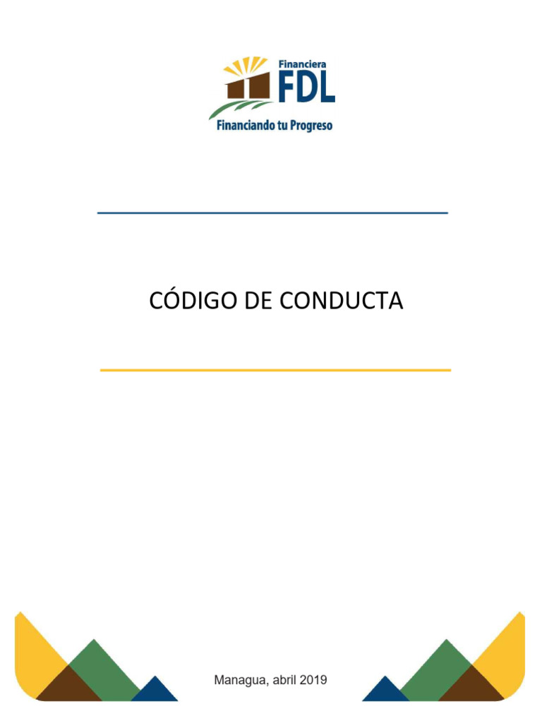Codigo de Conducta Formato Actualizado Abril 25 | PDF | Malversación | Institución
