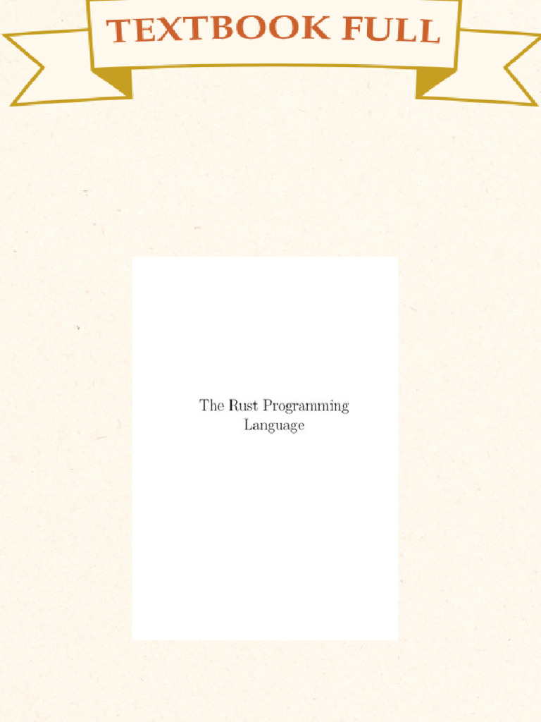 The Rust Programming Language 2nd Edition Steve Klabnik and Carol Nichols Download | PDF ...
