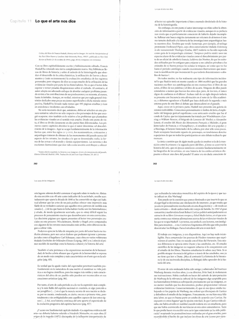 Lo Que El Arte Nos Dice - Gombrich - E - H - Los - Usos - de - Las - Imagenes | PDF | Educación ...