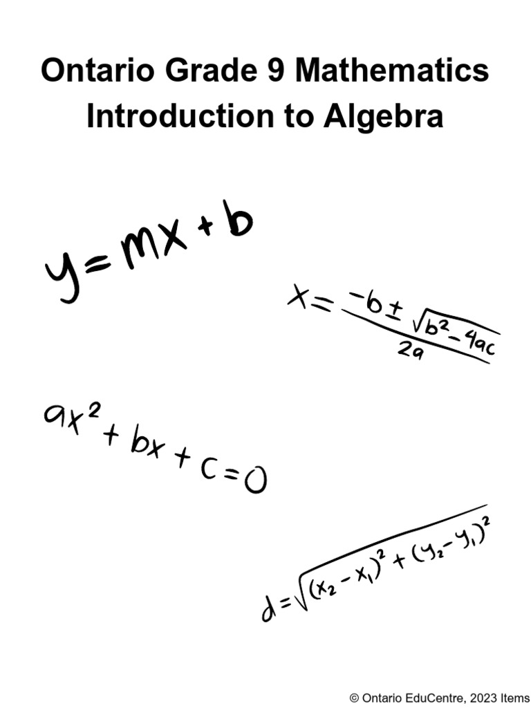 Grade 9 Algebra Concepts Guide | PDF