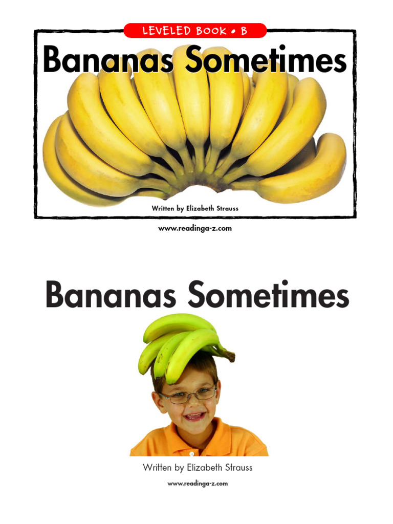 Bananas Sometimes (B) | PDF