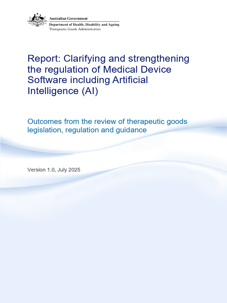 AI Regulation Review Report 2025 | PDF | Medical Device | Artificial ...