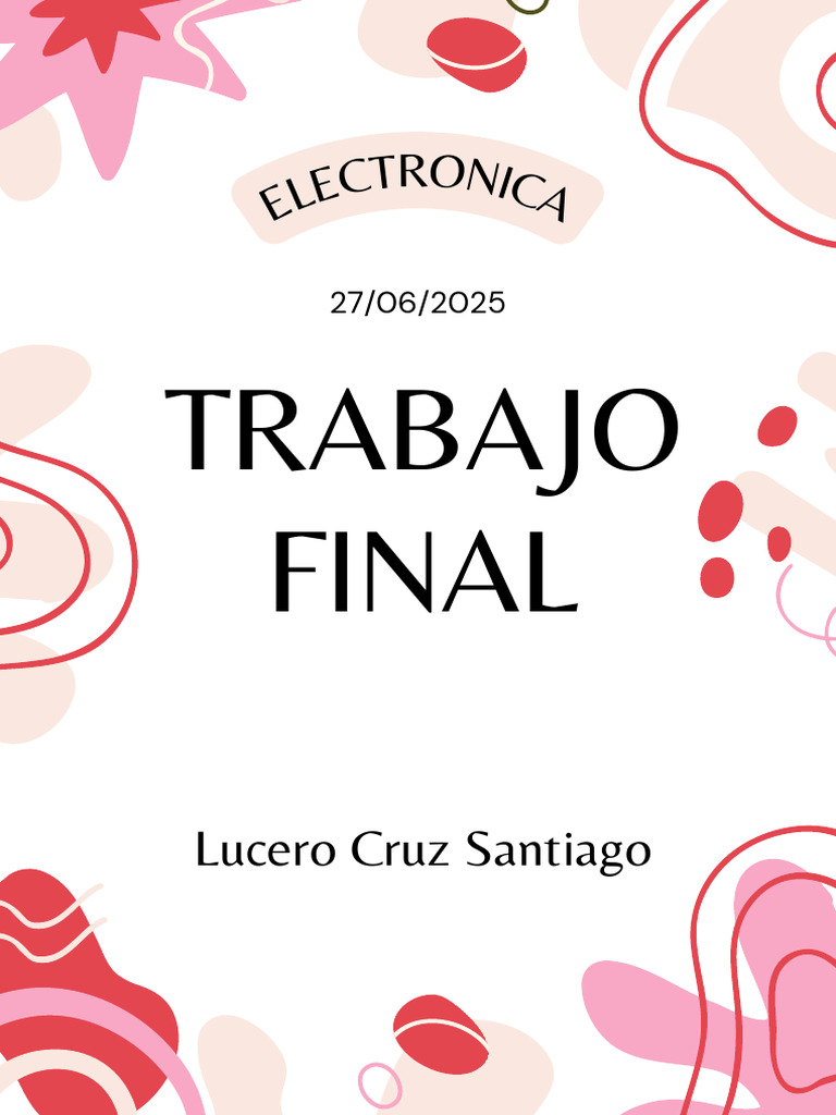 Documento A4 Portada de Trabajo Final Proyecto Creativo Pastel | PDF