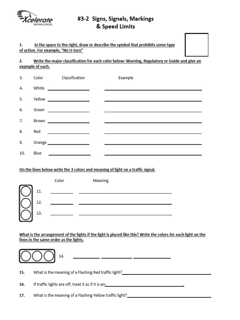 3 2 Signs Signals Markings and Speed Limits | PDF