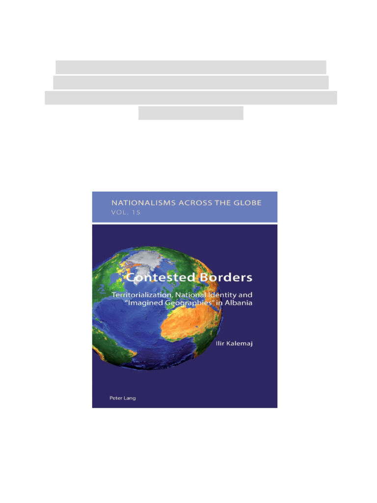 Contested Borders Territorialization National Identity and Imagined ...