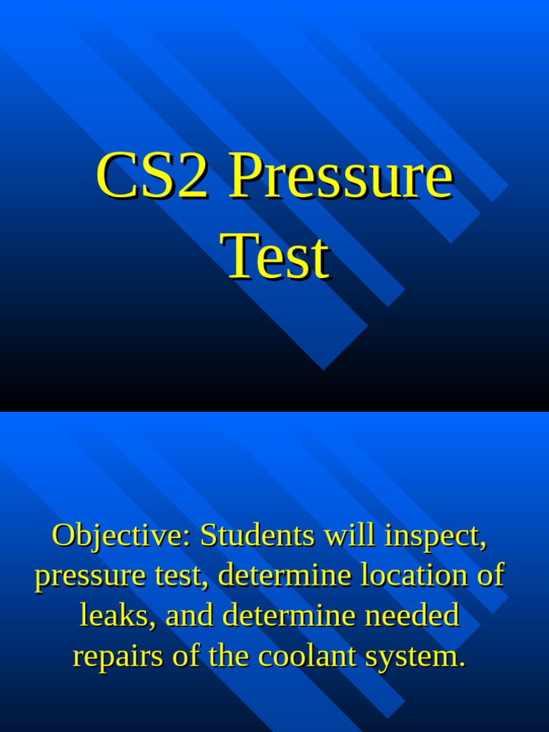 CS2 Pressure Test | PDF