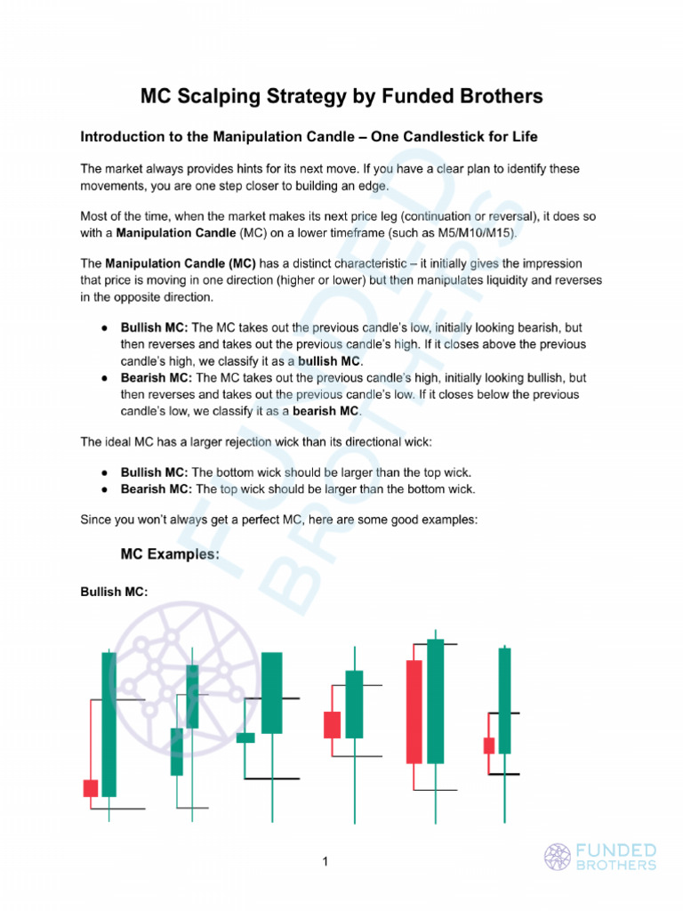 MC Scalping Strategy by Funded Brothers | PDF