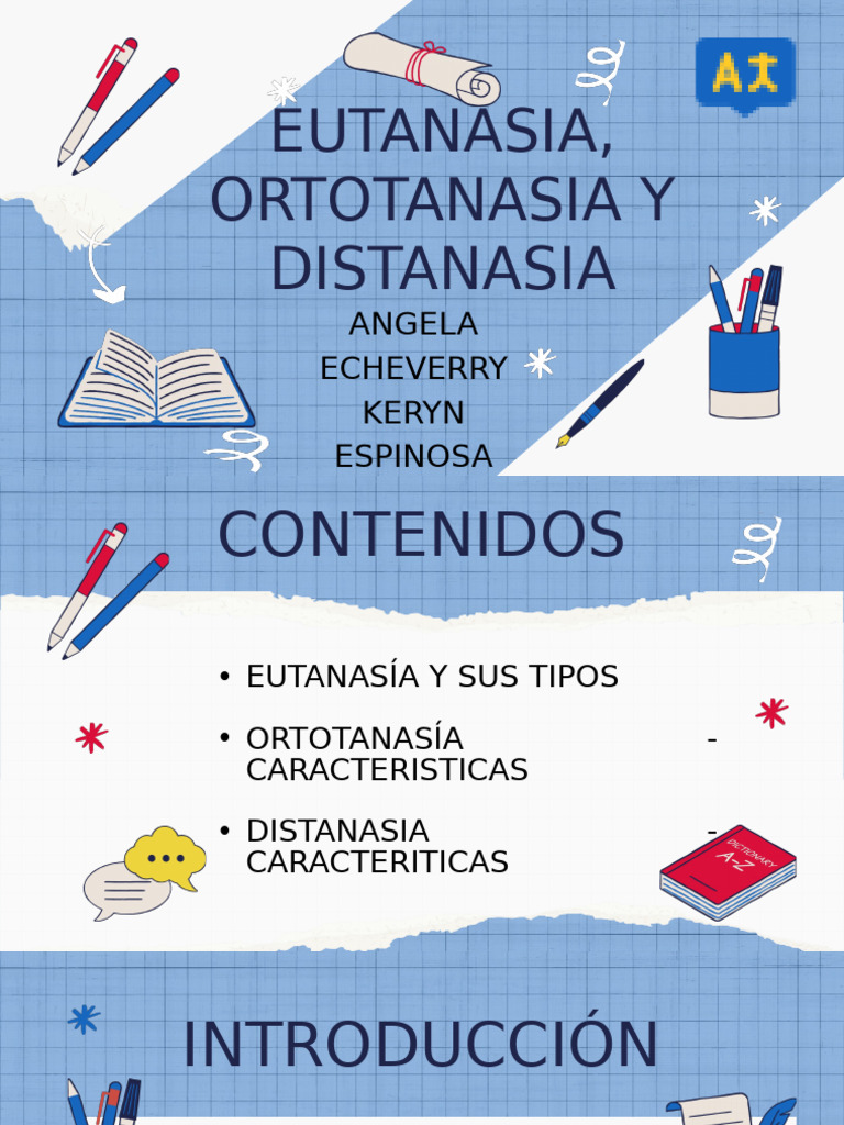 Eutanasia, Ortotanasia y Distanasia | PDF | Cuidados paliativos ...