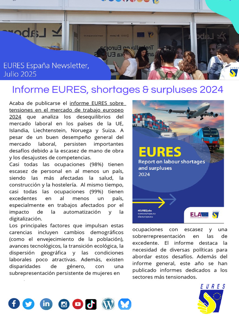 Eures Esp Newsletter Julio-25 | PDF | Empleo | España