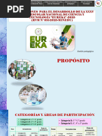 Modelo de Triptico Feria de Ciencia - Eureka 2024 | PDF