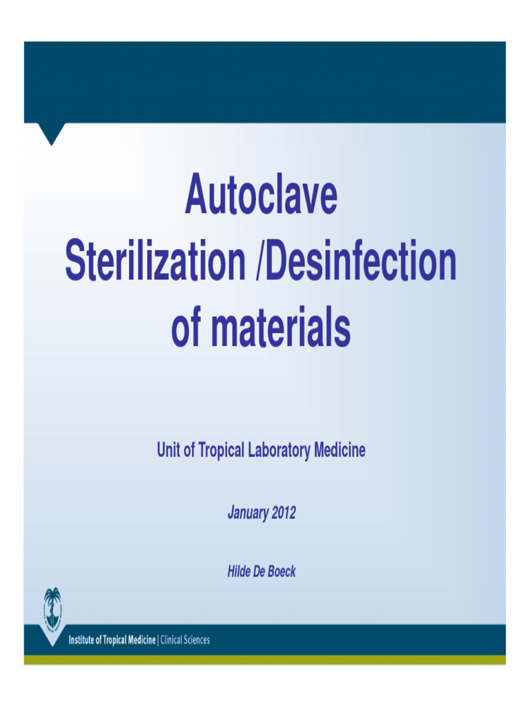 Autoclave Sterilization Desinfection of Materials | PDF | Sterilization (Microbiology)