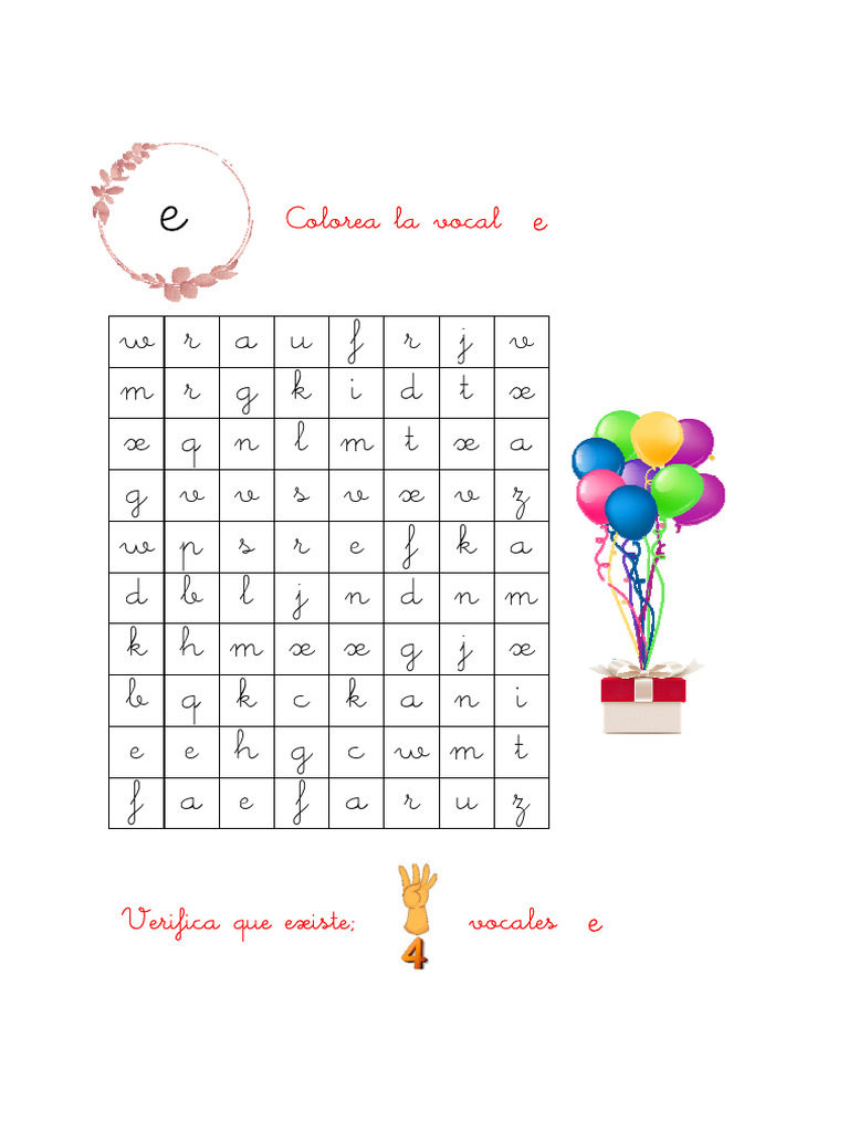 Colorea las vocales en PDF | PDF
