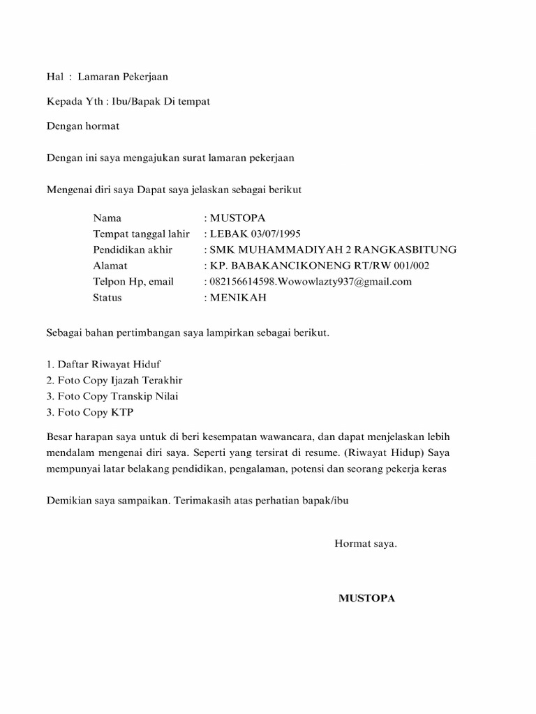 Hal Lamaran Pekerjaan_20250726_184649_0000 | PDF