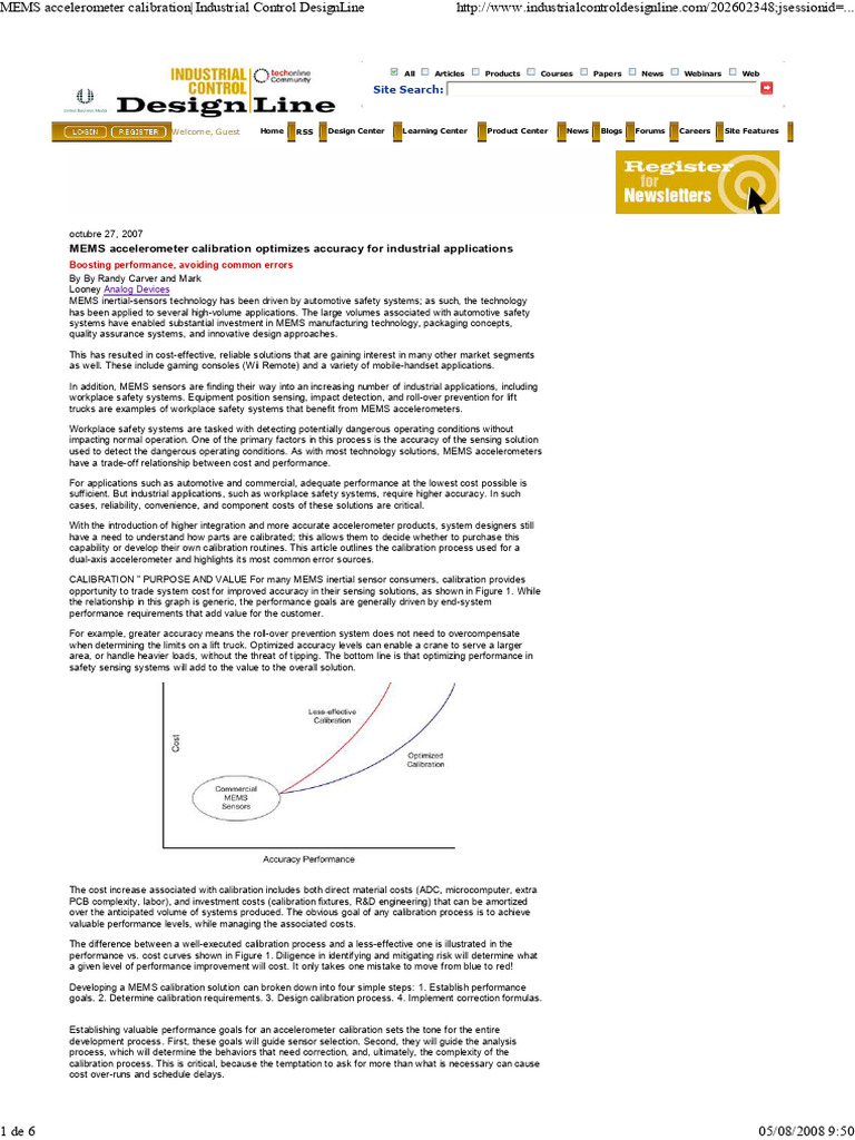 Calibracion Accel 127 | PDF | Accelerometer | Sensor