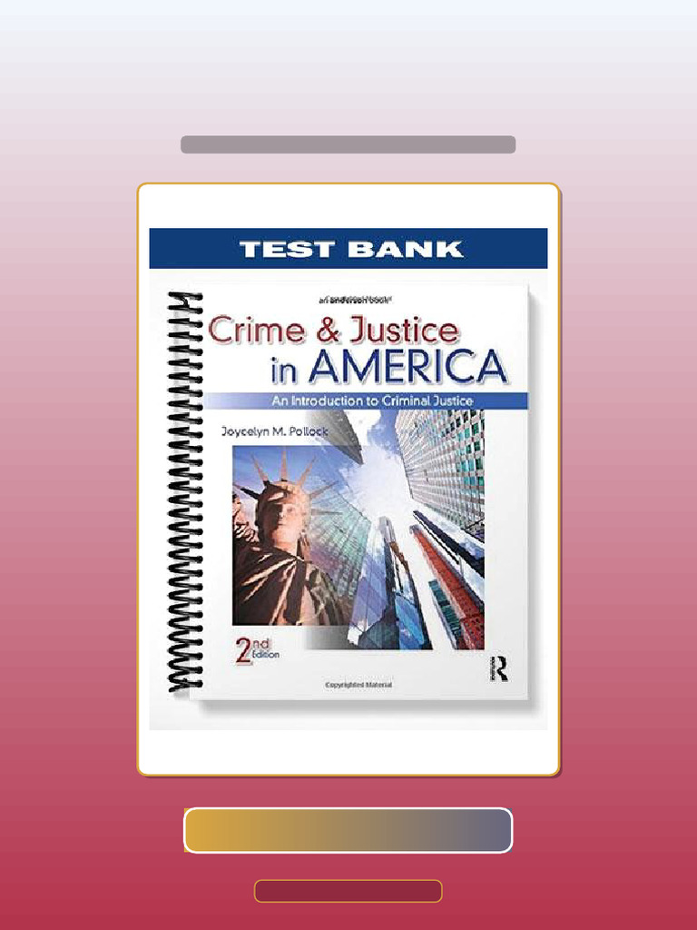 Crime and Justice in America An Introduction To Criminal Justice 2nd ...