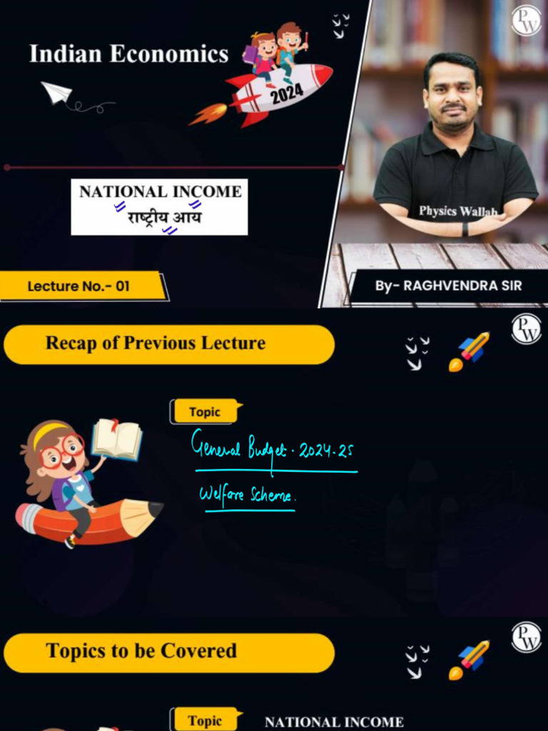 National Income - Class Notes | PDF