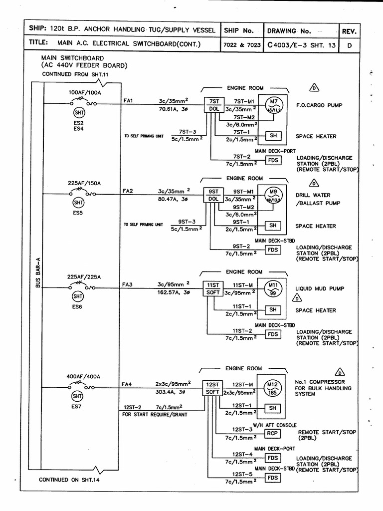 c4003 - E-3 Revd Electrical Schematic Wiring Diagram (Power System ...