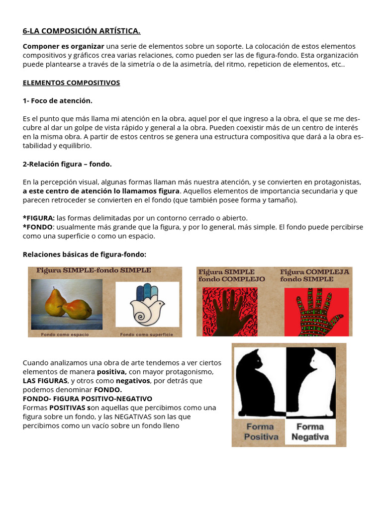 Elementos de Composición Artística | PDF | Simetría | Composición ...