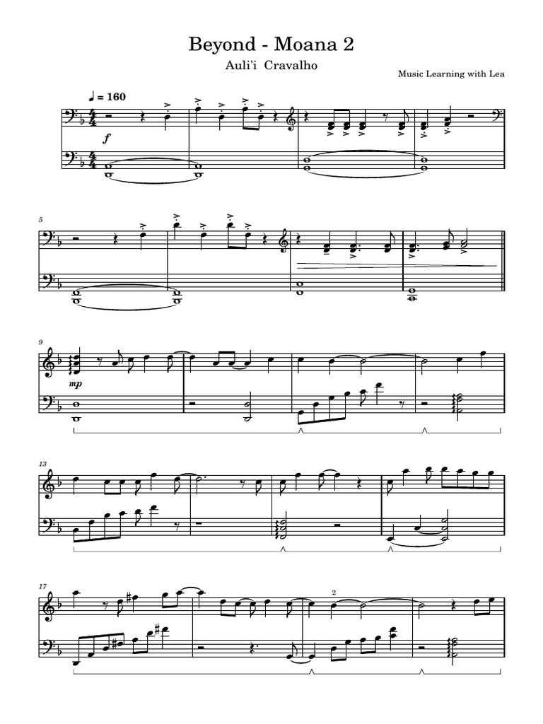 Beyond - From MOANA 2 Aulil Cravalho | PDF