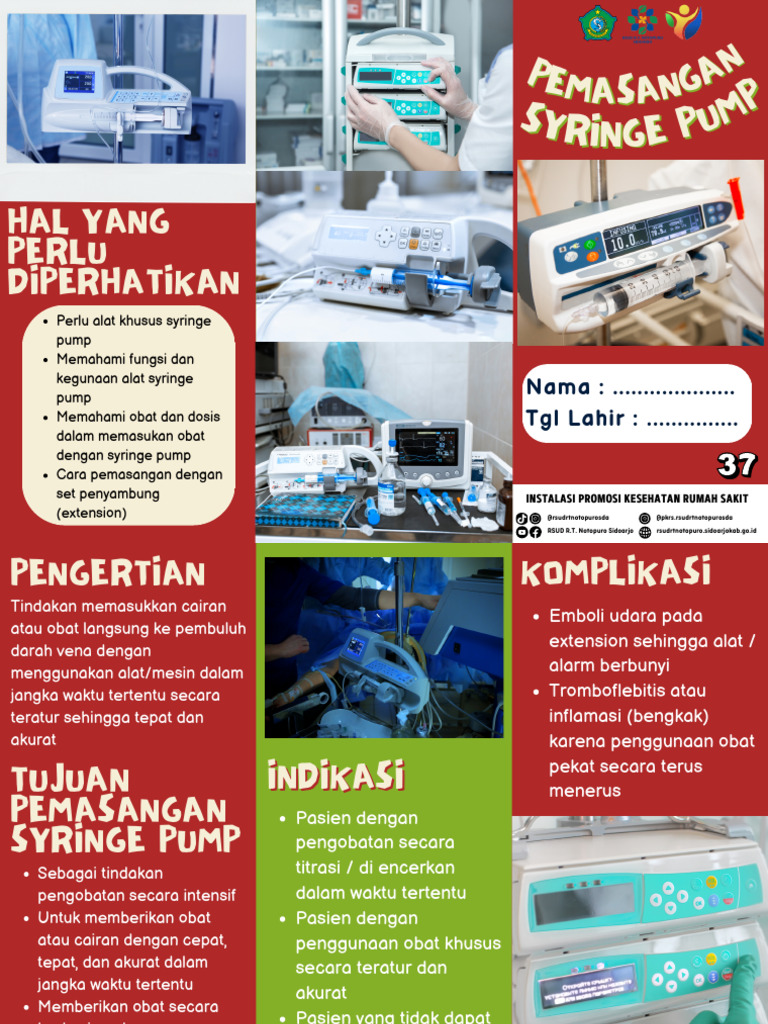 Pemasangan Syringe Pump | PDF