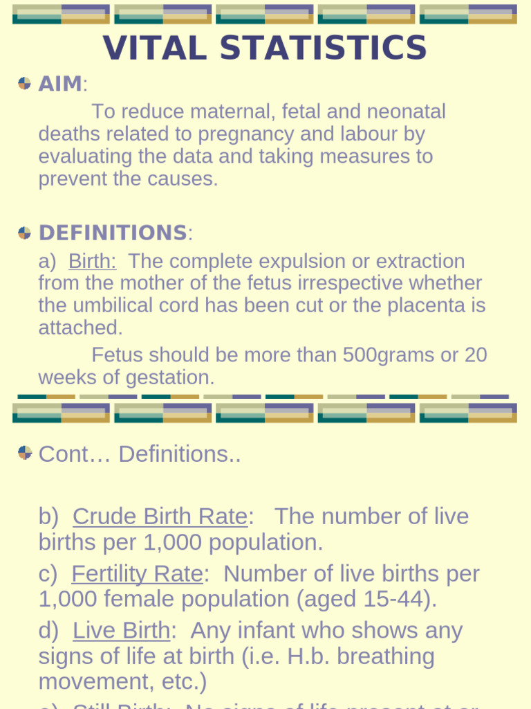 Post Term and Vital Statistics | PDF | Childbirth | Pregnancy