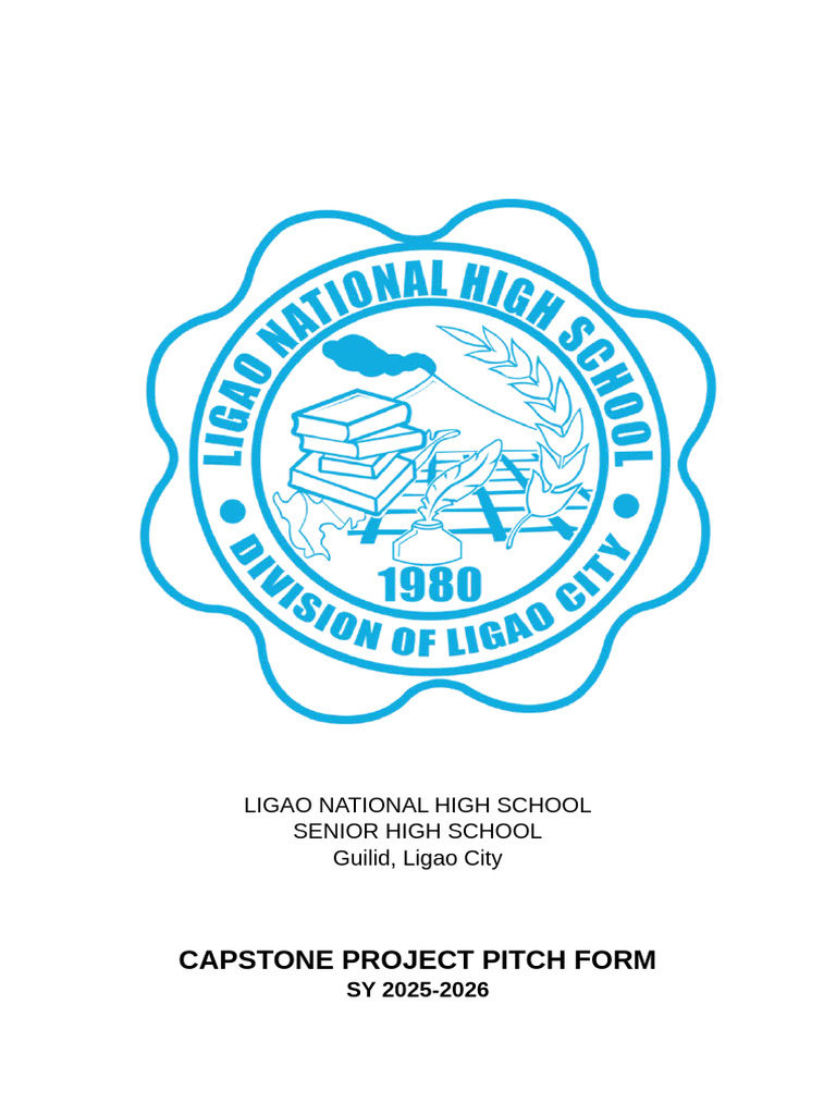 Capstone Project Pitch Form 2025 2026 2 | PDF | Plastic | Biodegradation