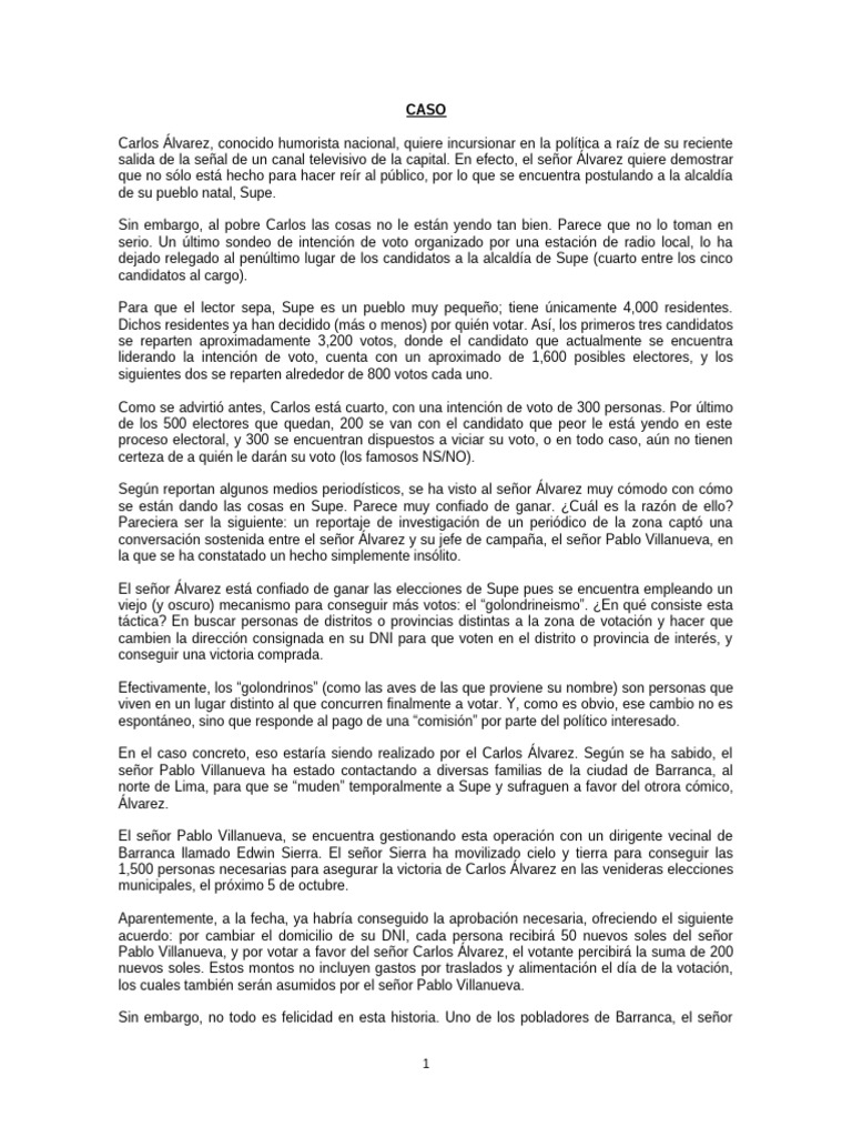 Caso Pre Parcial 2023-1 | PDF | Sentencia (ley) | Demanda judicial