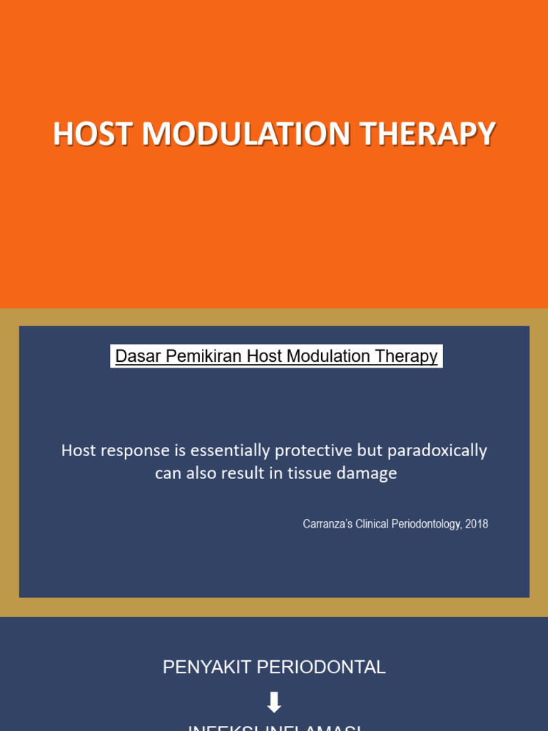 Host Modulation Therapy (NSAID) | PDF