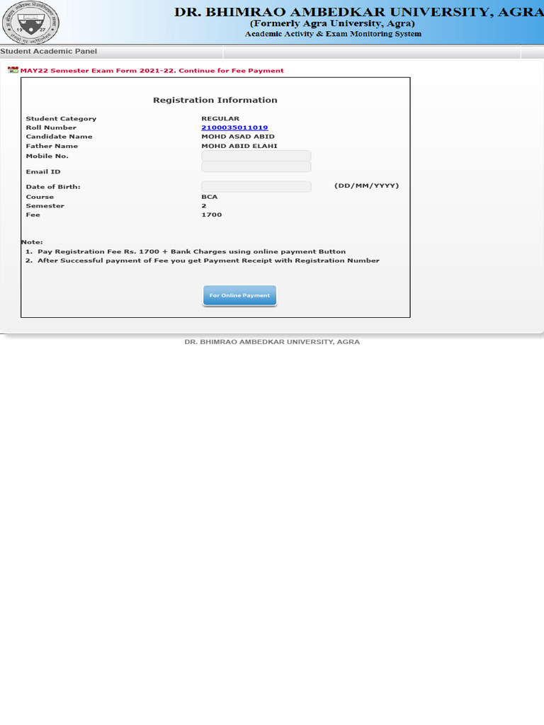 Dr. B.R. Ambedkar University, Agra | PDF