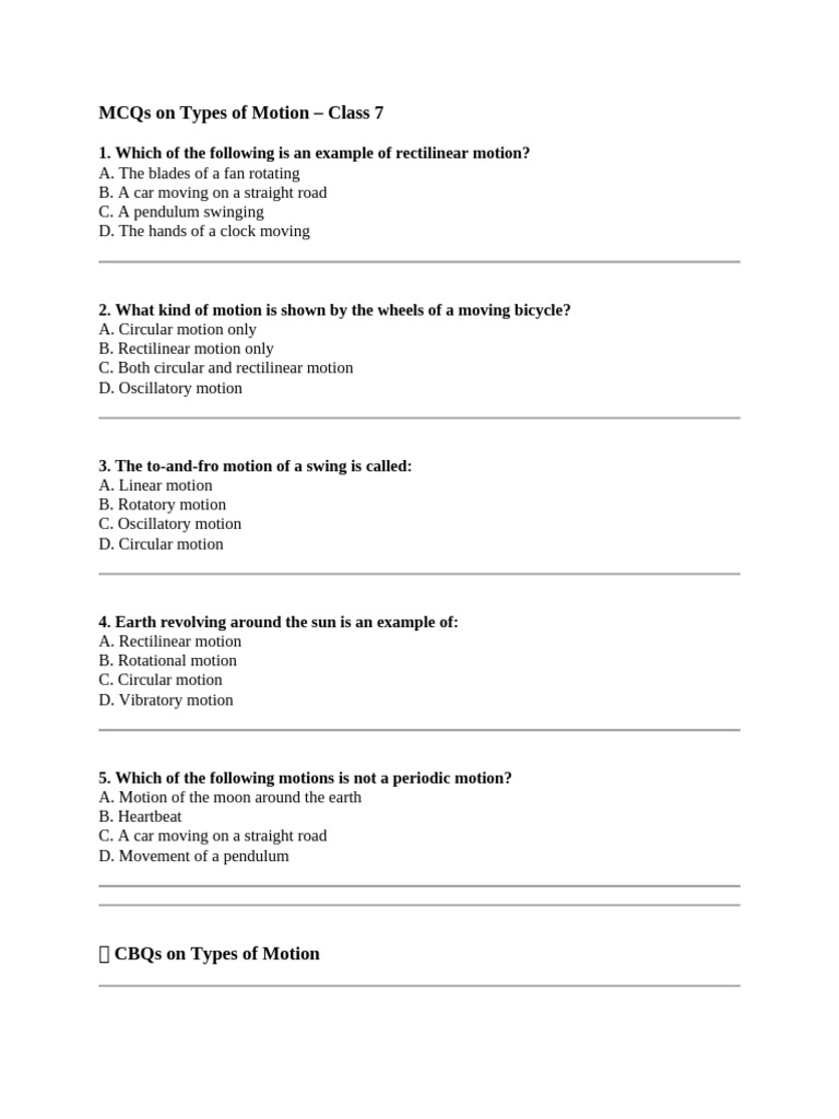 MCQs - Class 7 - WEEK 1 | PDF