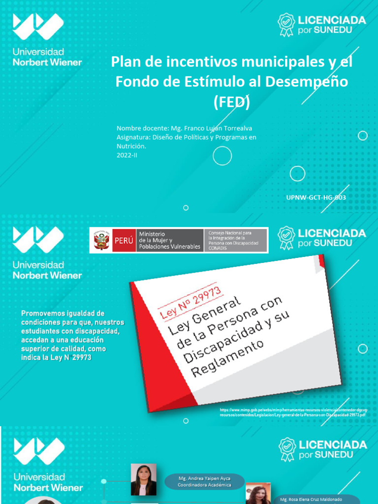 CLASE 11 - Programa de Incentivos Municipales (PI) y Fondo de Estimulo ...