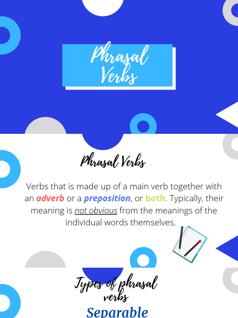 Phrasal Verbs Presentation b1+ | PDF | Verb | Object (Grammar)