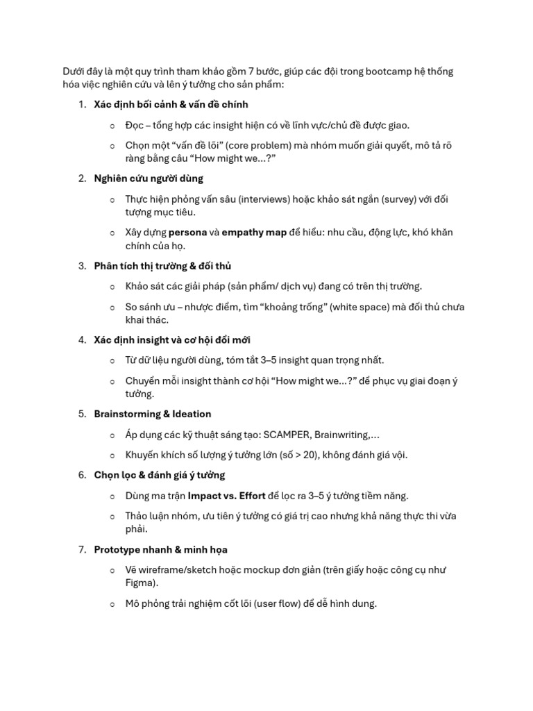 7 Steps - Idea Creation | PDF