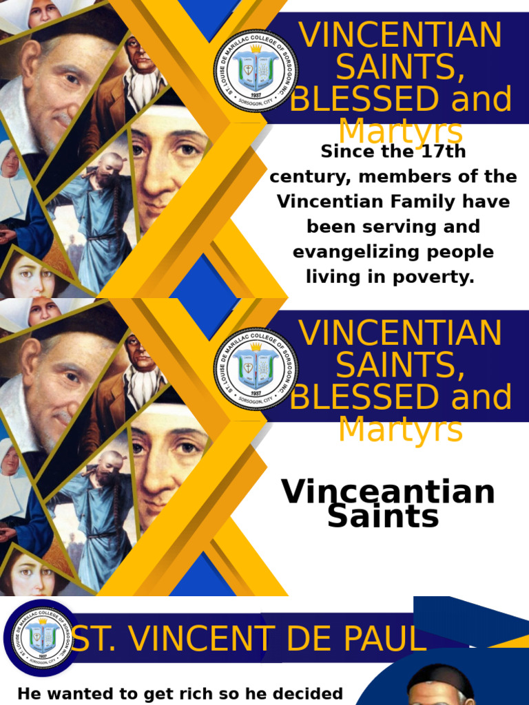 Vincentian Saints and Blesseds Overview | PDF | Catholic Church