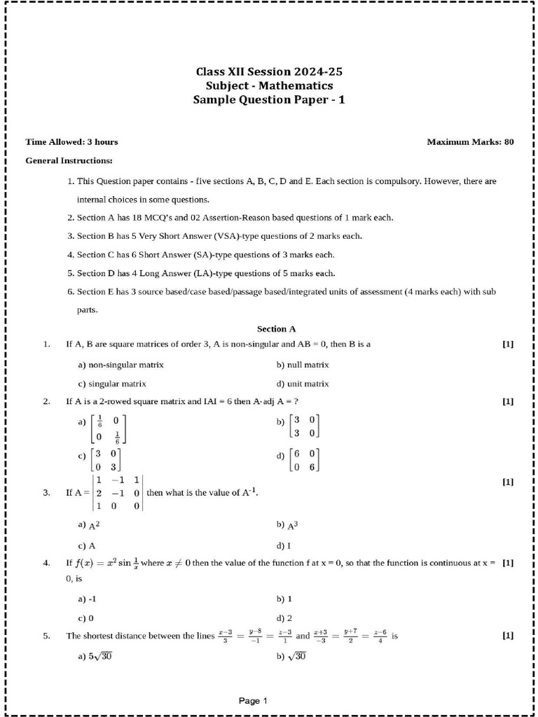 Sample Paper 133 - Page-0001 | PDF