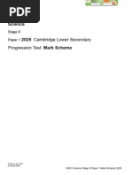 Cambridge Science Checkpoint Mark Scheme | PDF | Ion | Gases