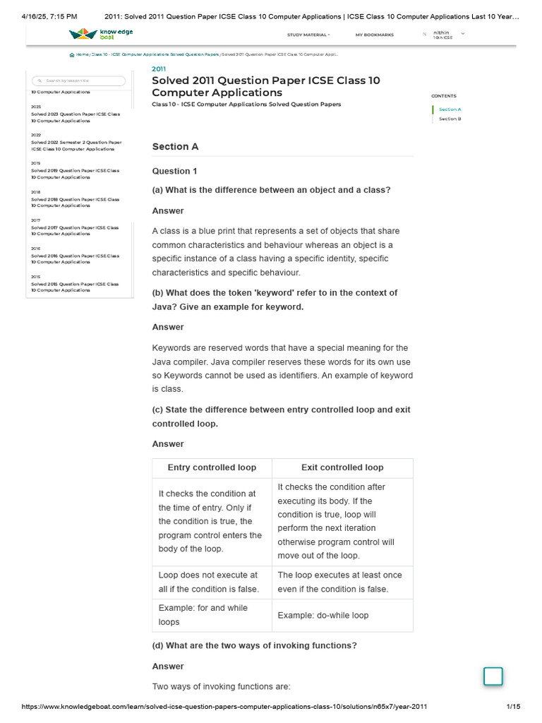 2011_ Solved 2011 Question Paper ICSE Class 10 Computer Applications _ ICSE Class 10 Computer ...