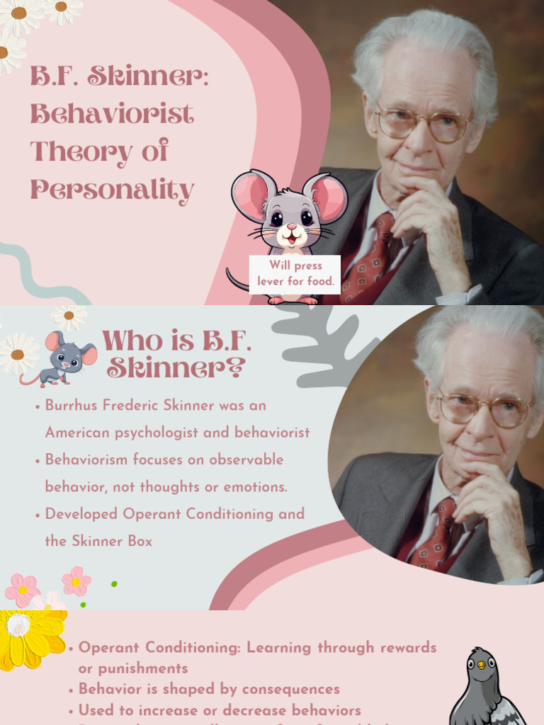 B.F. Skinner - Behaviorist Theory of Personality | PDF | Reinforcement ...