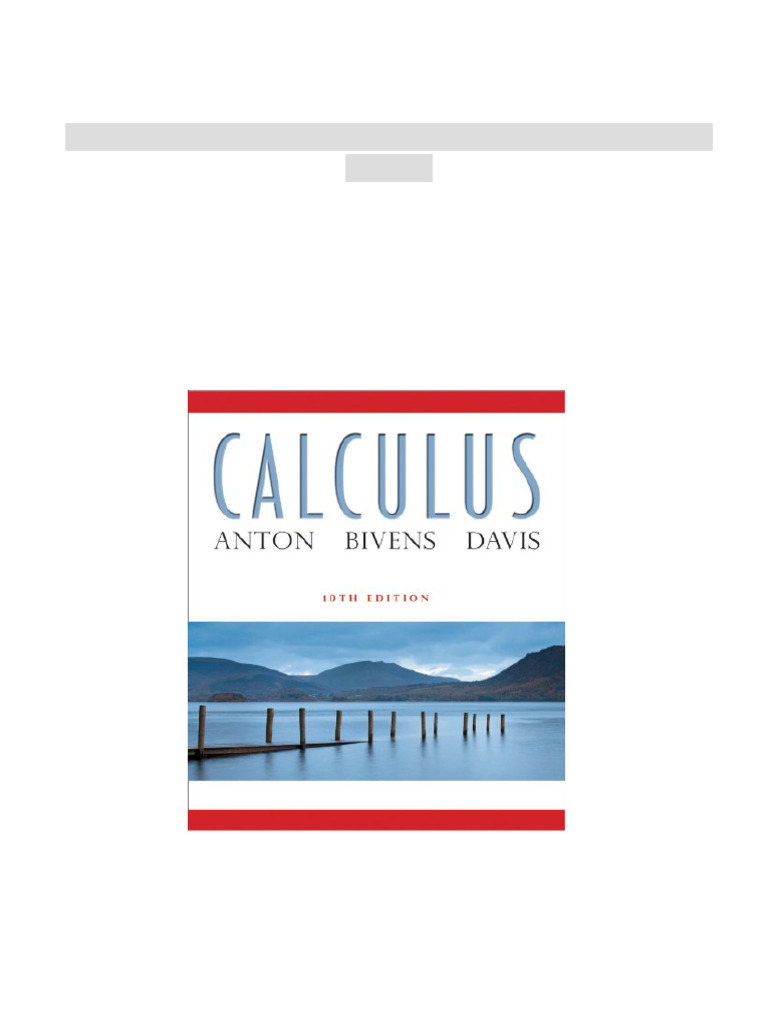 Calculus 10th Edition Howard Anton Download | PDF | Area | Mathematics