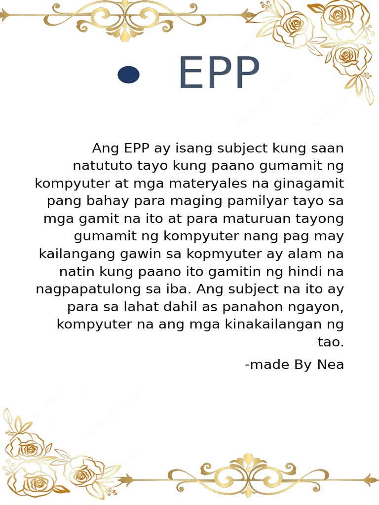 Epp | PDF
