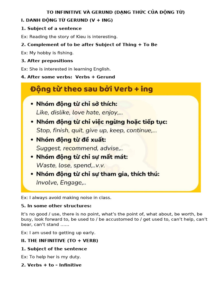 D NG TH C C A Đ NG T | PDF | Verb | Syntax