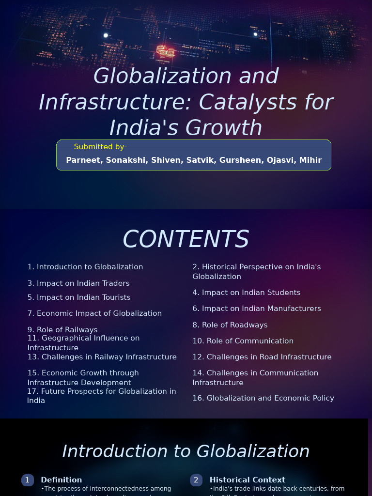 Globalization SSC, HHW (2025-26) | PDF | Infrastructure | Globalization
